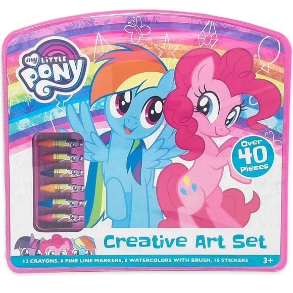 My Little Pony | Toys | My Little Pony 43piece Art Case Travel Art Set ...
